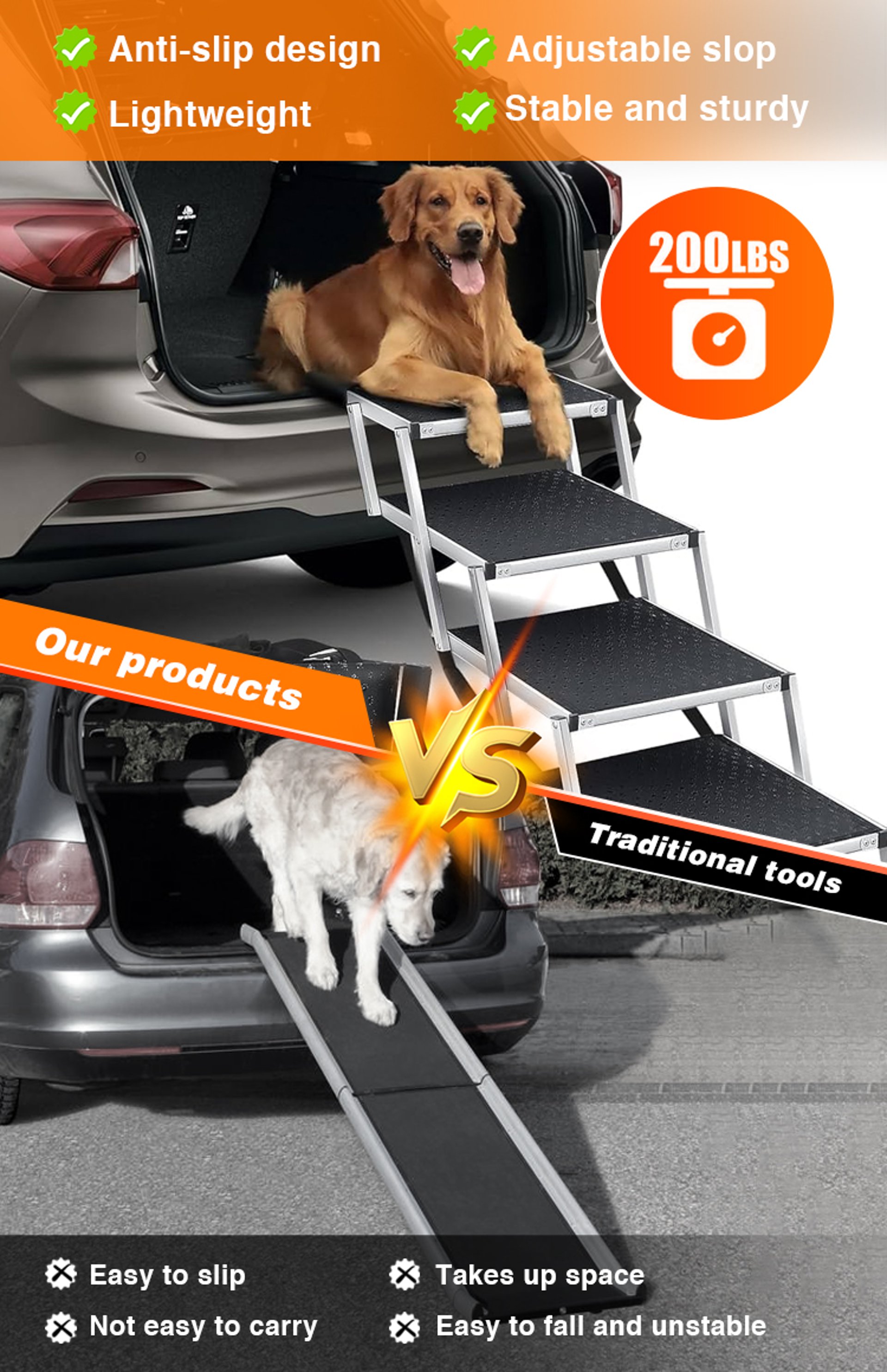 Saker Dog Ramps for Cars Landing Page