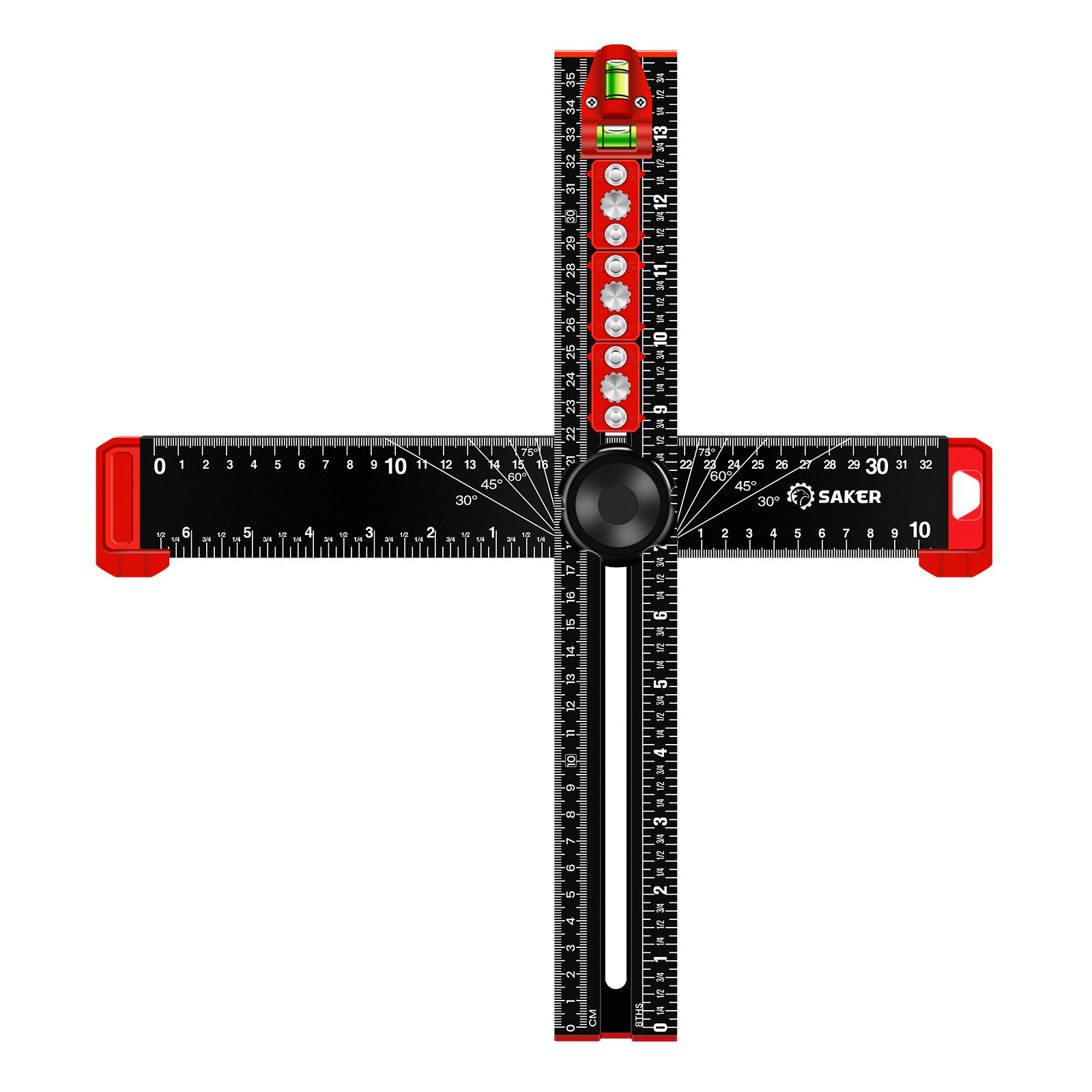 Saker 4 in 1 Drilling Positioning Ruler – Sakertool